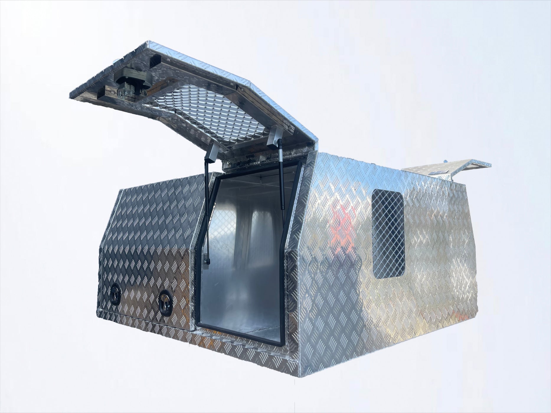 Aluminium Checker Canopy Dog Box — Eureka Canopies