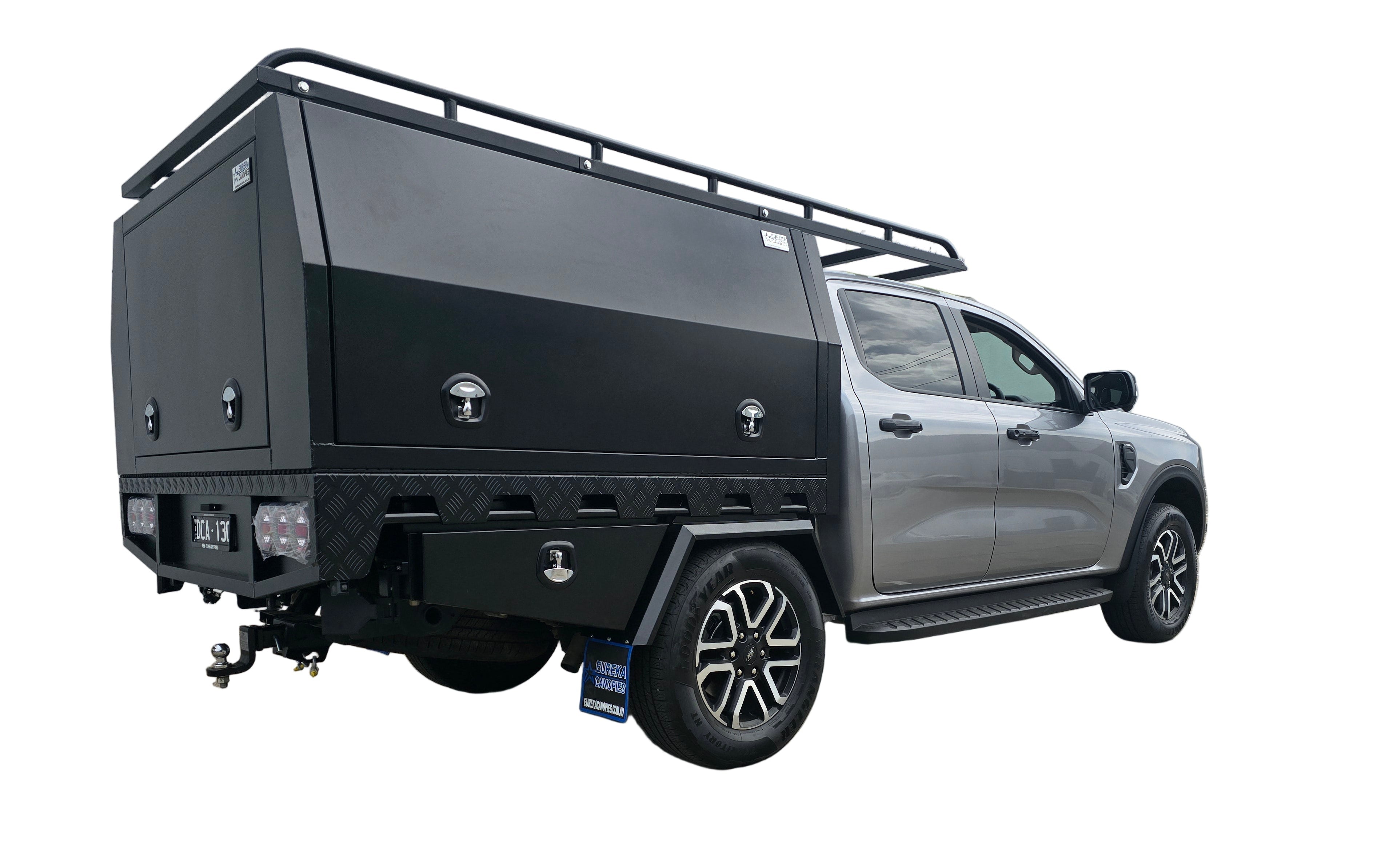 E1 - 4x4 Premium Tray + 1800mm Canopy + Roof Rack, Undertrays — Eureka ...